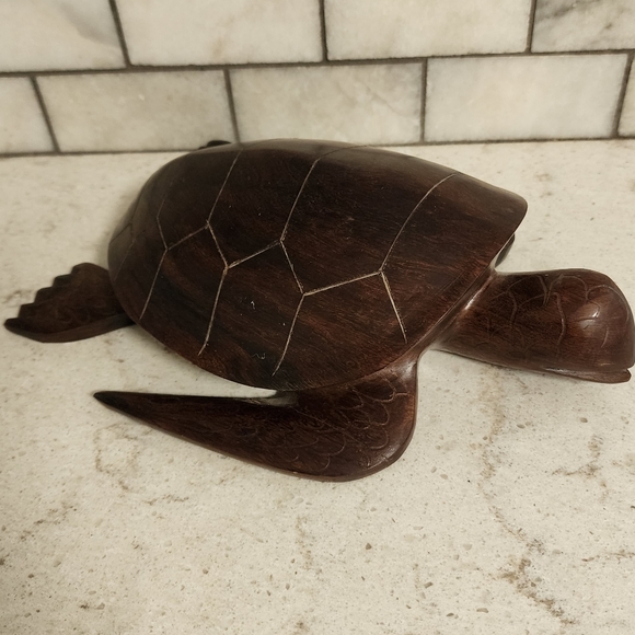 Vintage | Accents | Vintage 7s Handmade Carved Ironwood Wooden Large ...